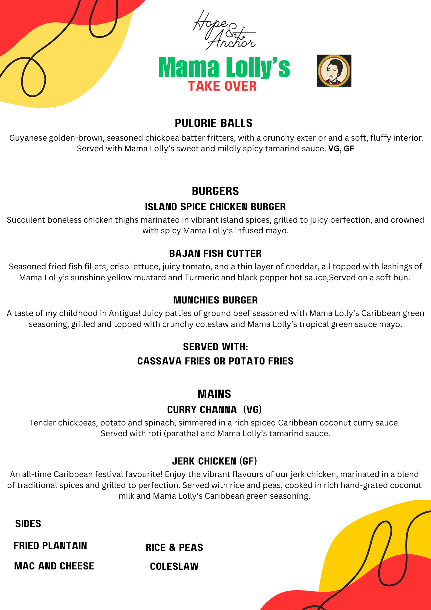 Food & Drinks - Hope & Anchor